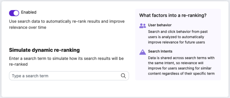 Intelligent Re-ranking | Cludo Help Center